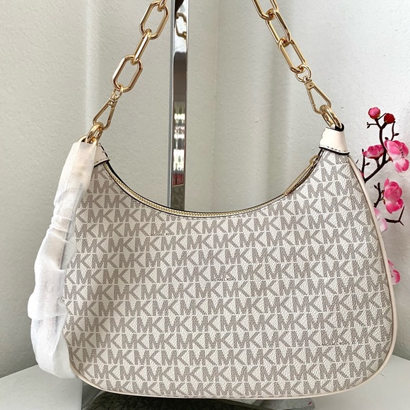 Michael Kors | Bags | Michael Kors Cora Large Logo Shoulder Bag | Poshmark
